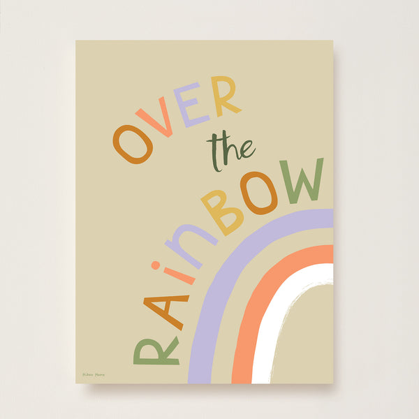 Over the Rainbow Art Print - Sand – Hibou Design